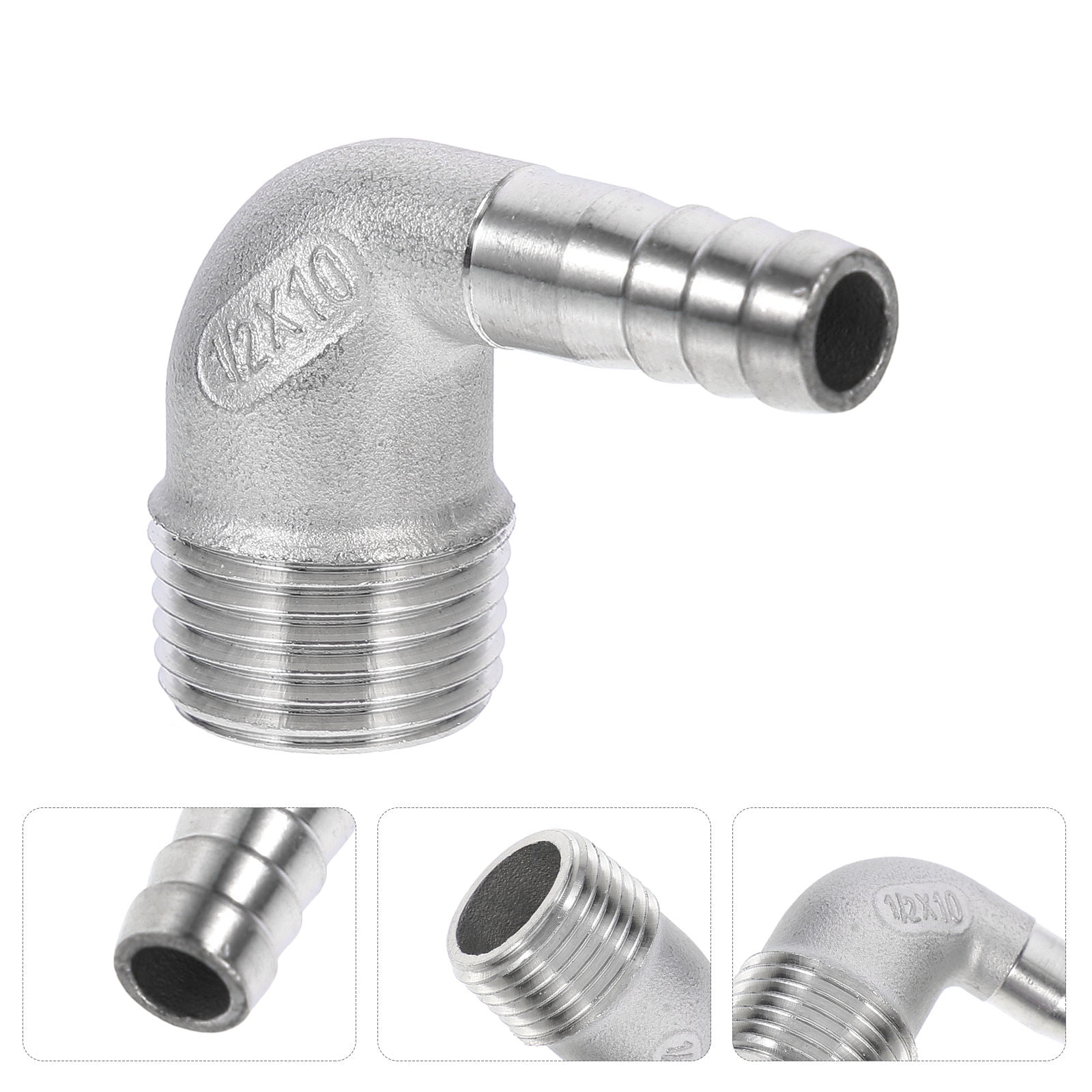 GAXIRE 1Set Right Angle Water Hose Adapter 1 2X10mm for Plumbing and ...