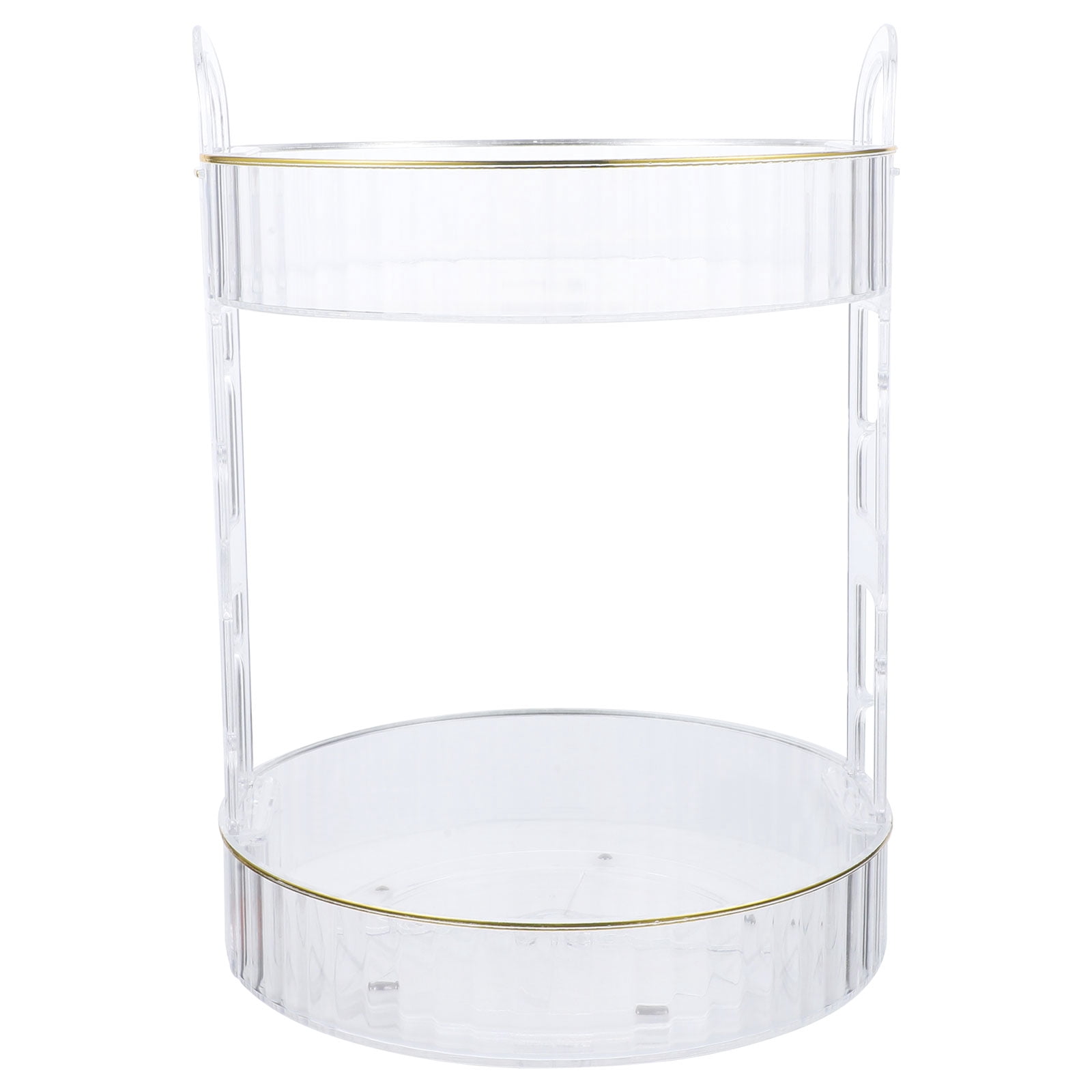 GAXIRE 1Set Rotating Display Stand Two Tiered Round Base Makeup ...