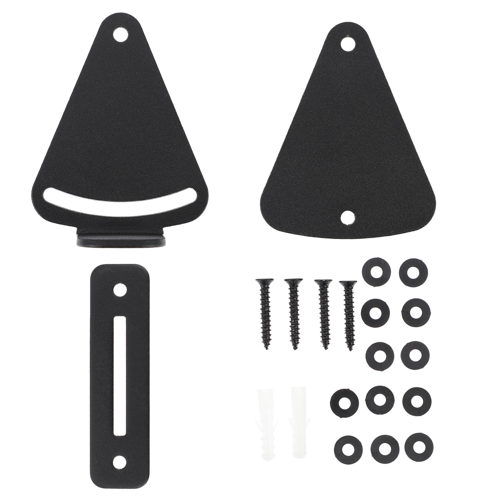 GAXIRE Sliding Privacy Latch Carbon Steel Barn Door Lock Black Finish ...