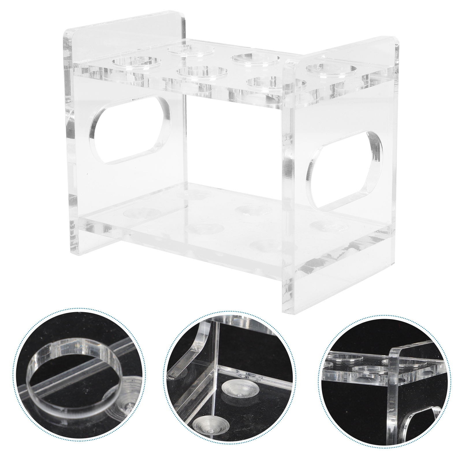 GAXIRE Test Tube Drying Rack Pc Transparent 1Pack - Walmart.com