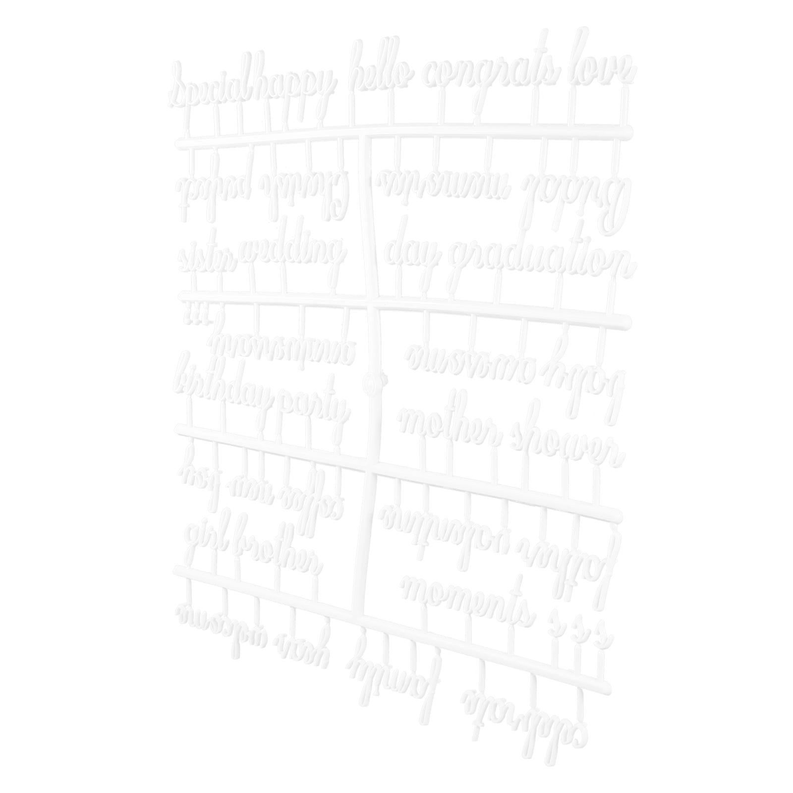 GAXIRE Letter Board Letters White Plastic 2Sets for DIY Messages ...