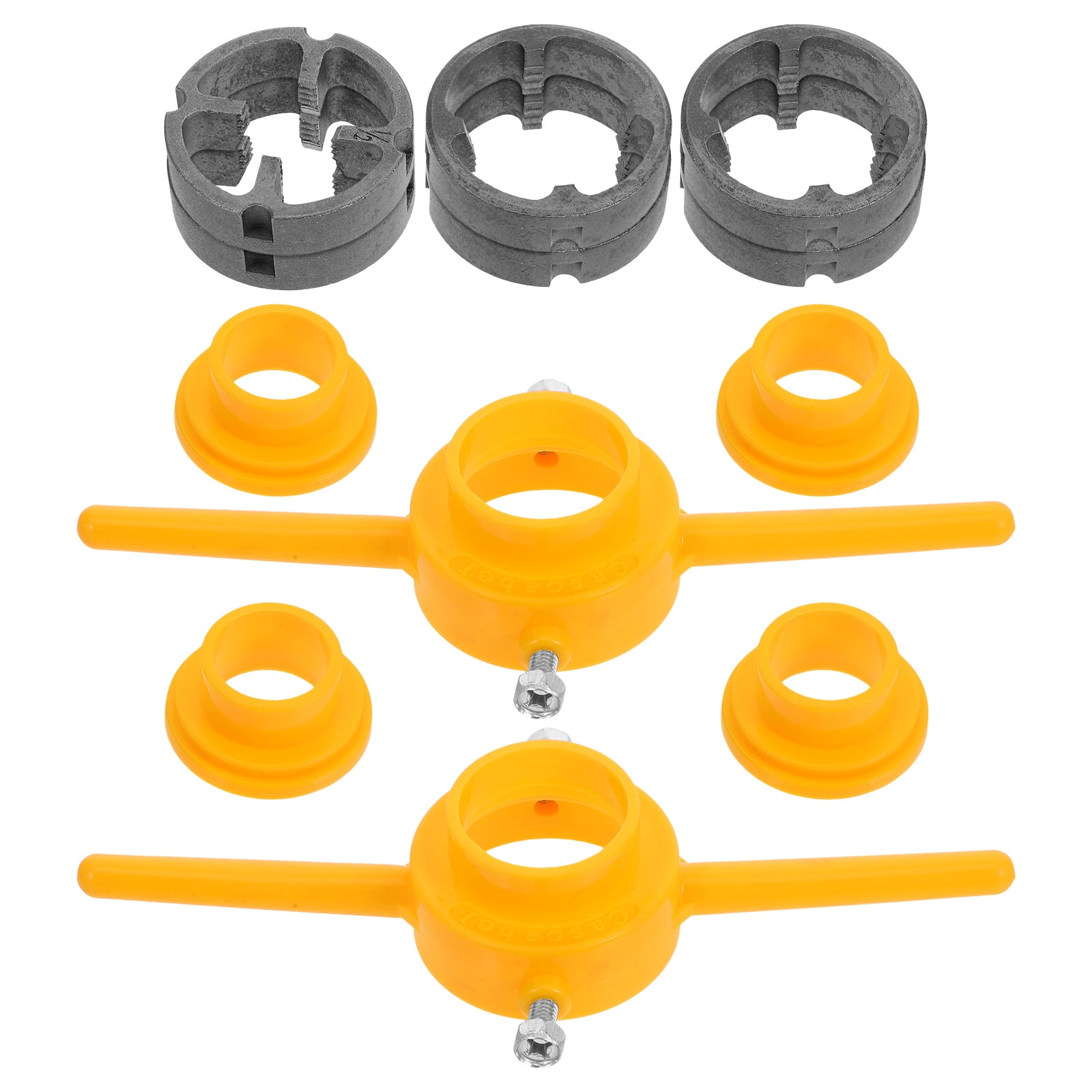 GAXIRE Plastic Pipe Threading Machine with 2 Sets Water Pipe Threading ...