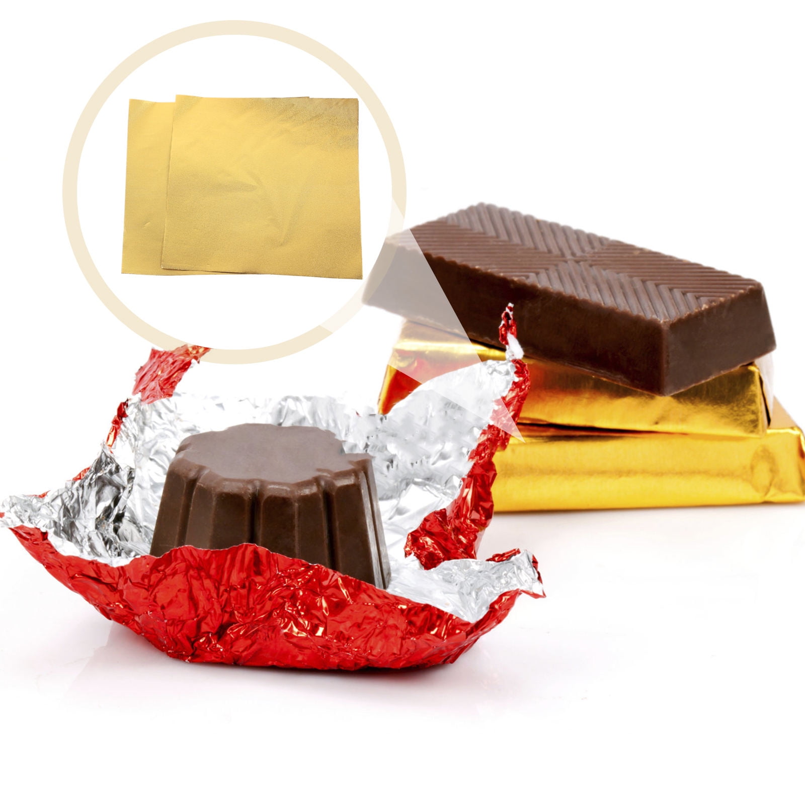 GAXIRE 200Pcs Lollipop Wrappers in Golden for Holiday Celebrations ...