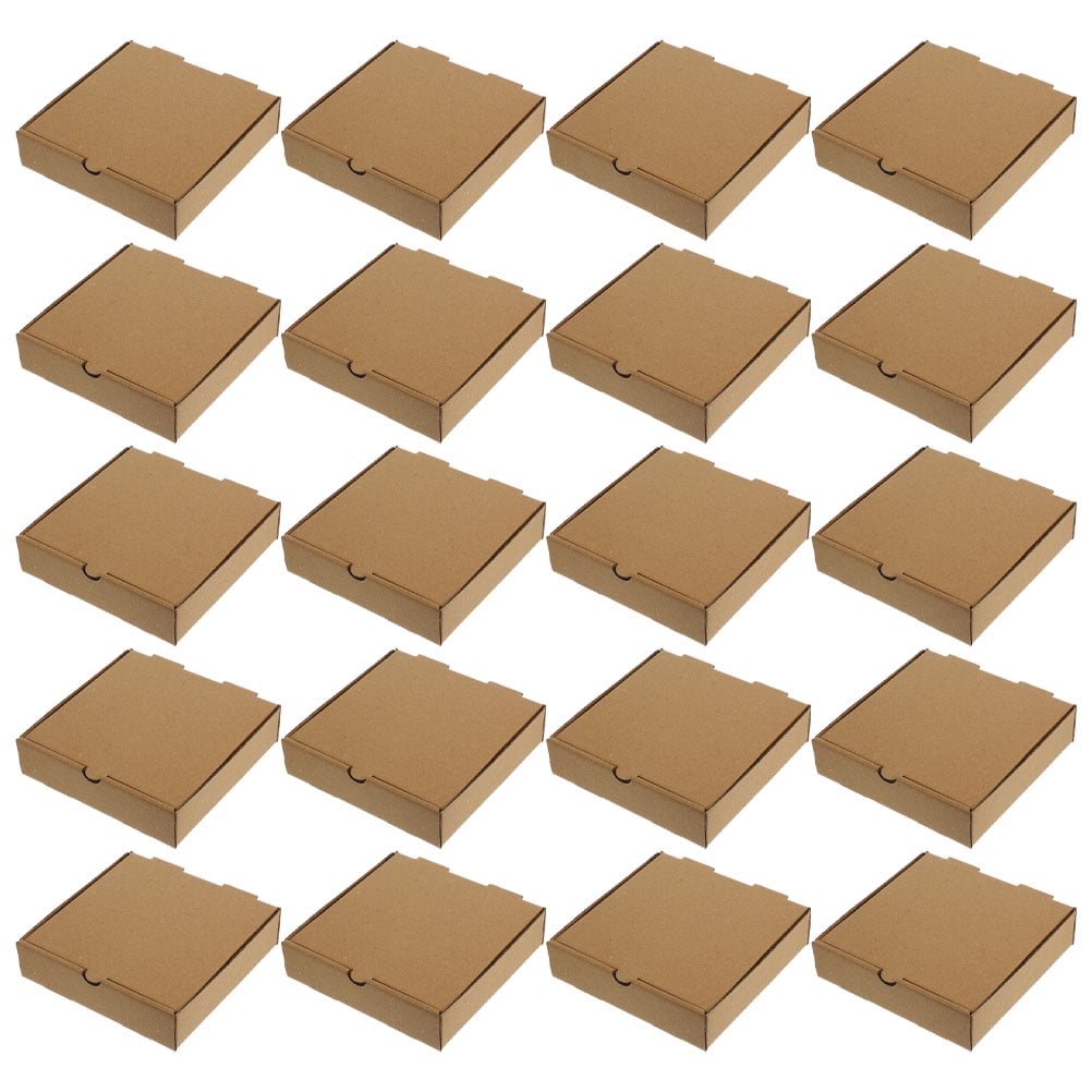 GAXIRE 20PCS Small Kraft Pizza Boxes for Takeaway Containers and Home ...