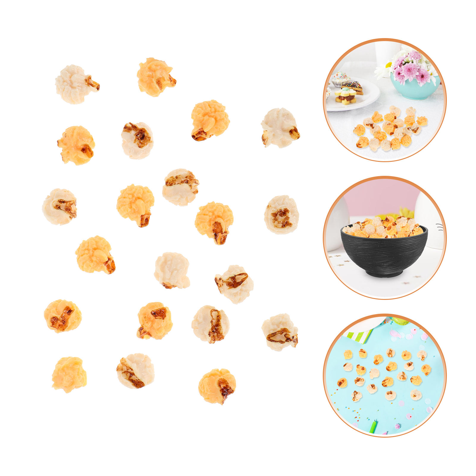 GAXIRE 20Pcs Popcorn Decor Assorted Color Goodie Bag Filler For General ...