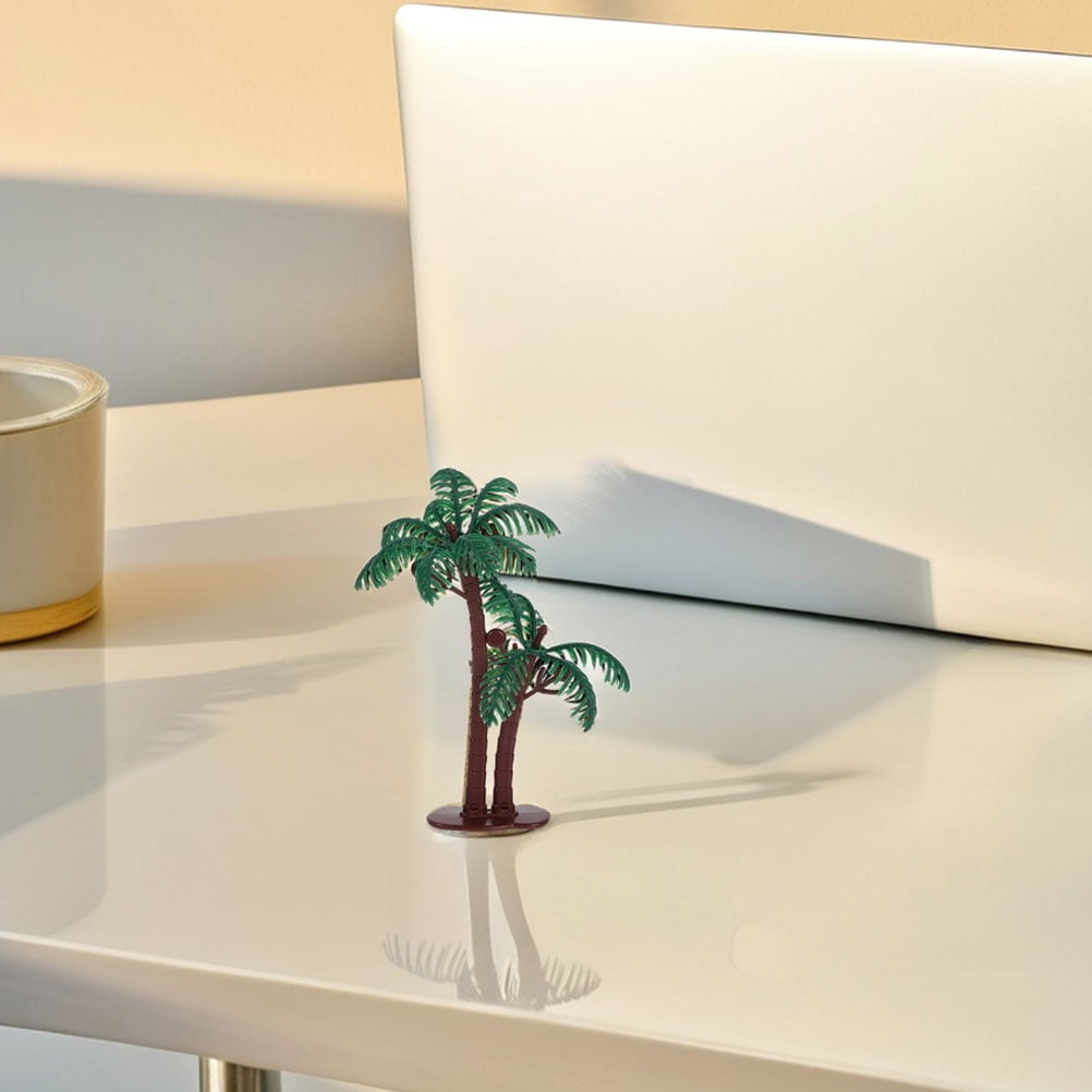 GAXIRE 20pcs Micro-Simulation Small Tree Palm Tree Figurines Assorted ...