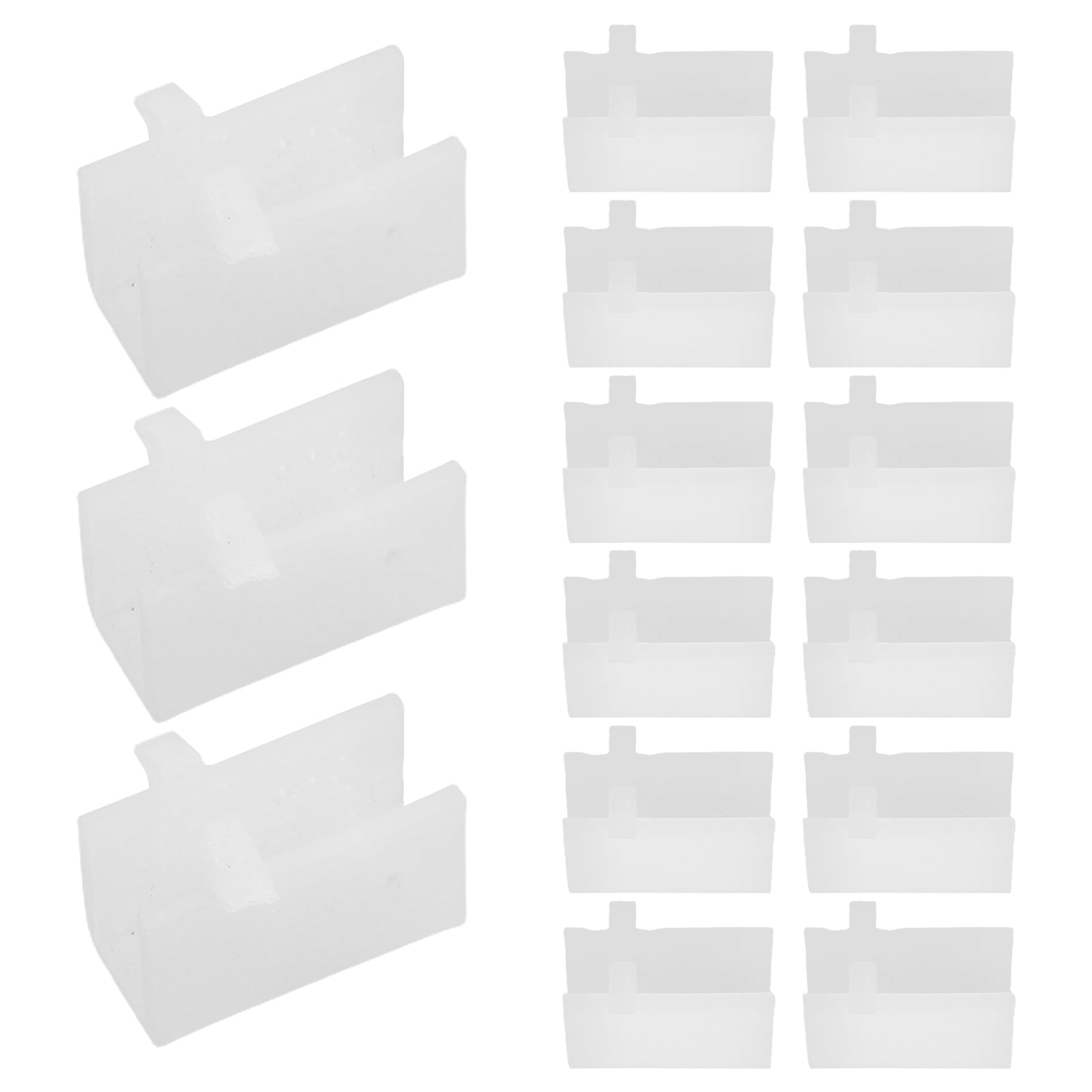 GAXIRE 20pcs White Plastic Square Shelf Clips for Cabinets, Shelf ...