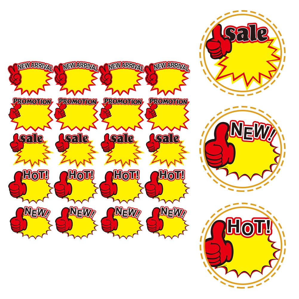 GAXIRE 250pcs Paper Display Labels for Retail Stores, Pricing Tags and ...