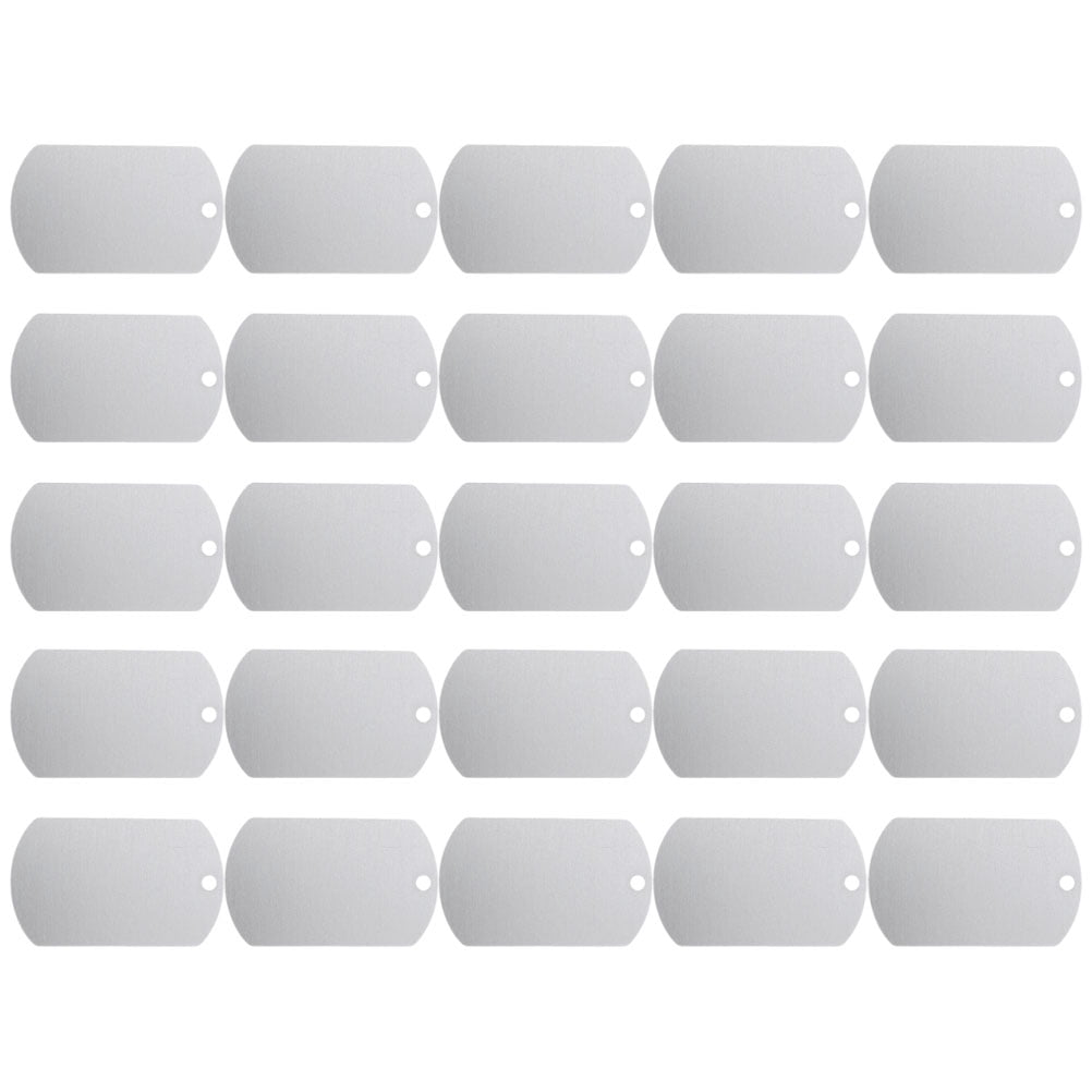 GAXIRE 25Pcs Oval Dog Tag for Small Dogs Message Identification ...