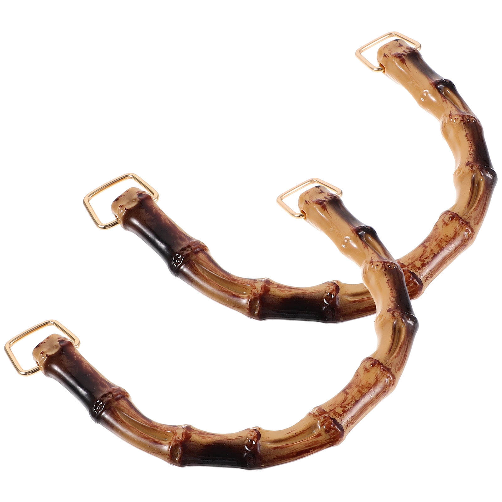 GAXIRE 2Pcs Diy Handbag Handles Chocolate U Shaped Plastic Replacement ...