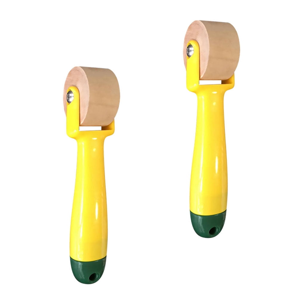 GAXIRE 2-Pack Fabric Paint Rollers Assorted Colors Plastic Handle Wood ...