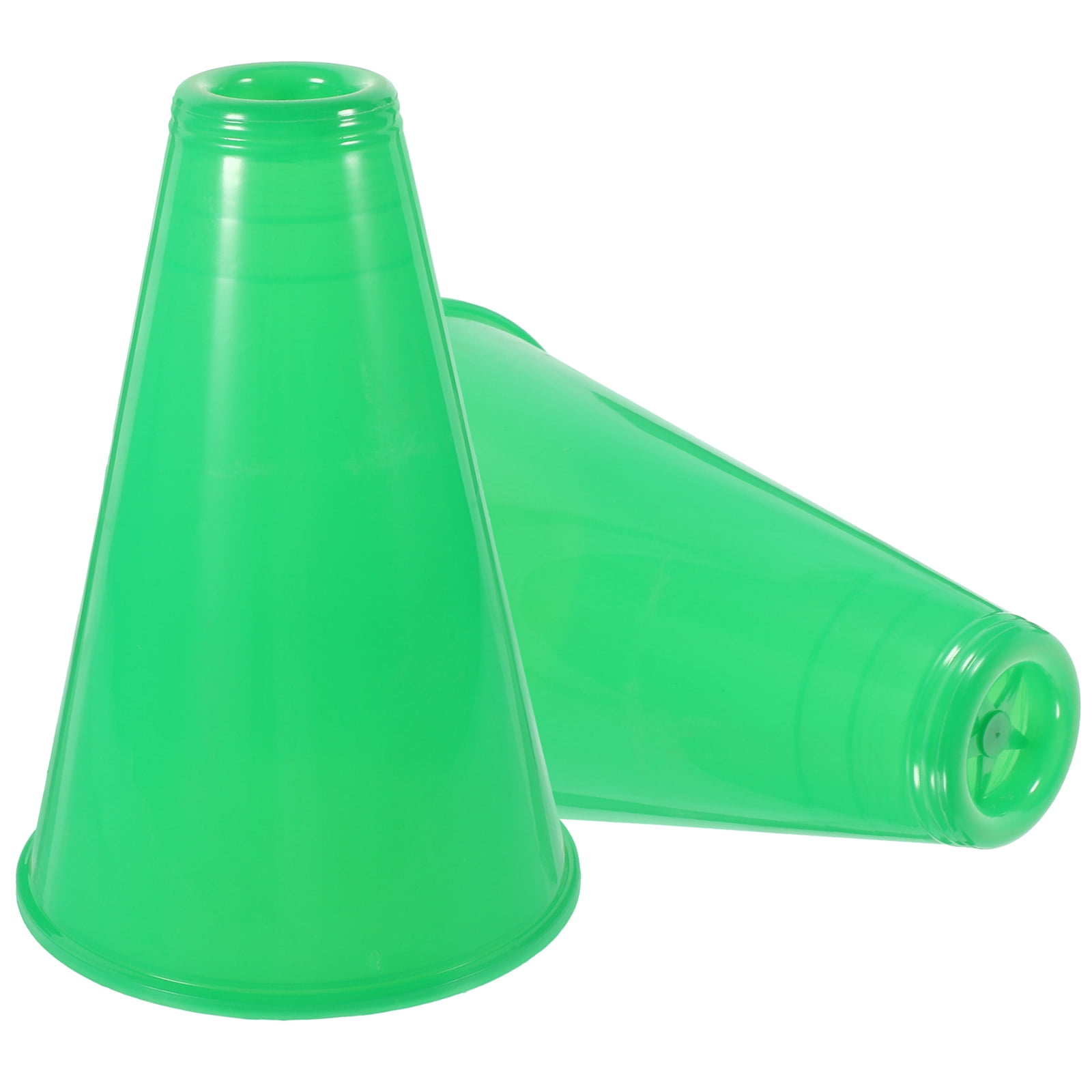GAXIRE 2Pcs Portable Green Cheer Megaphones PP Plastic Ideal Party ...