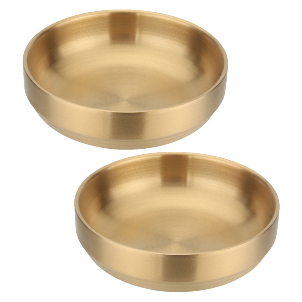 GAXIRE Spice Bowl Heat Insulation Bowl 304 Stainless Steel 2Set Food ...