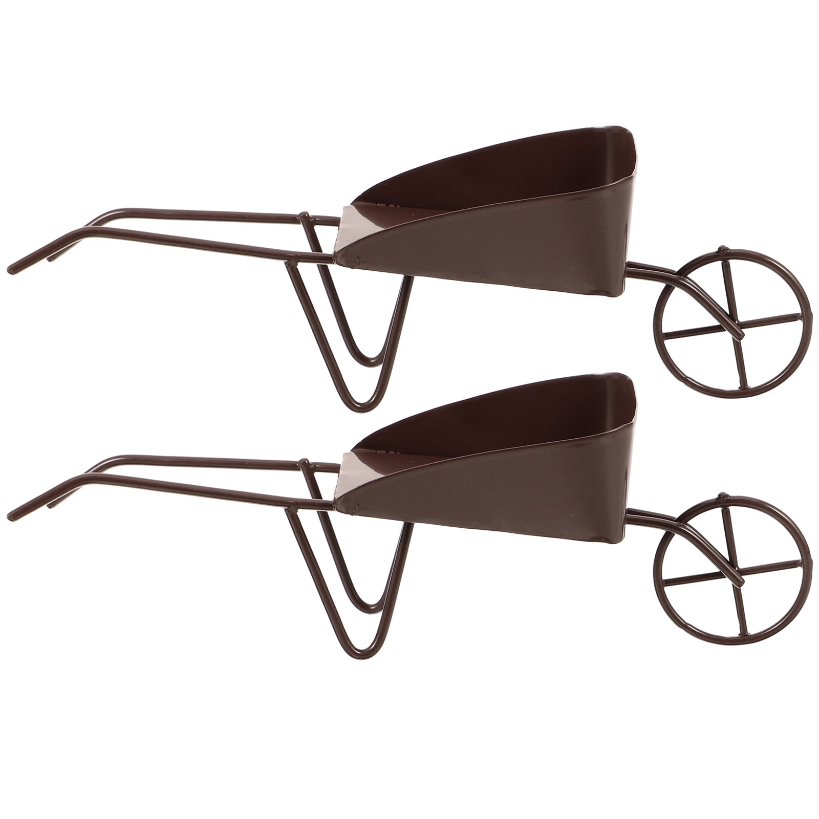 GAXIRE 2Set Model Miniature Wheelbarrows for Dollhouse Decoration ...