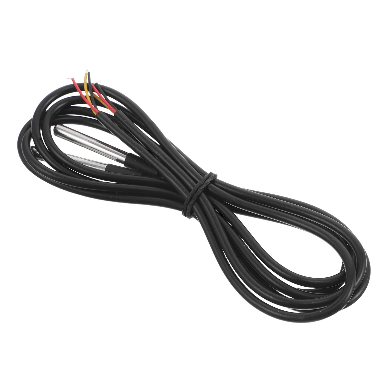 GAXIRE 2pcs Copper Head Thermistor Temperature Sensor Black Stainless ...