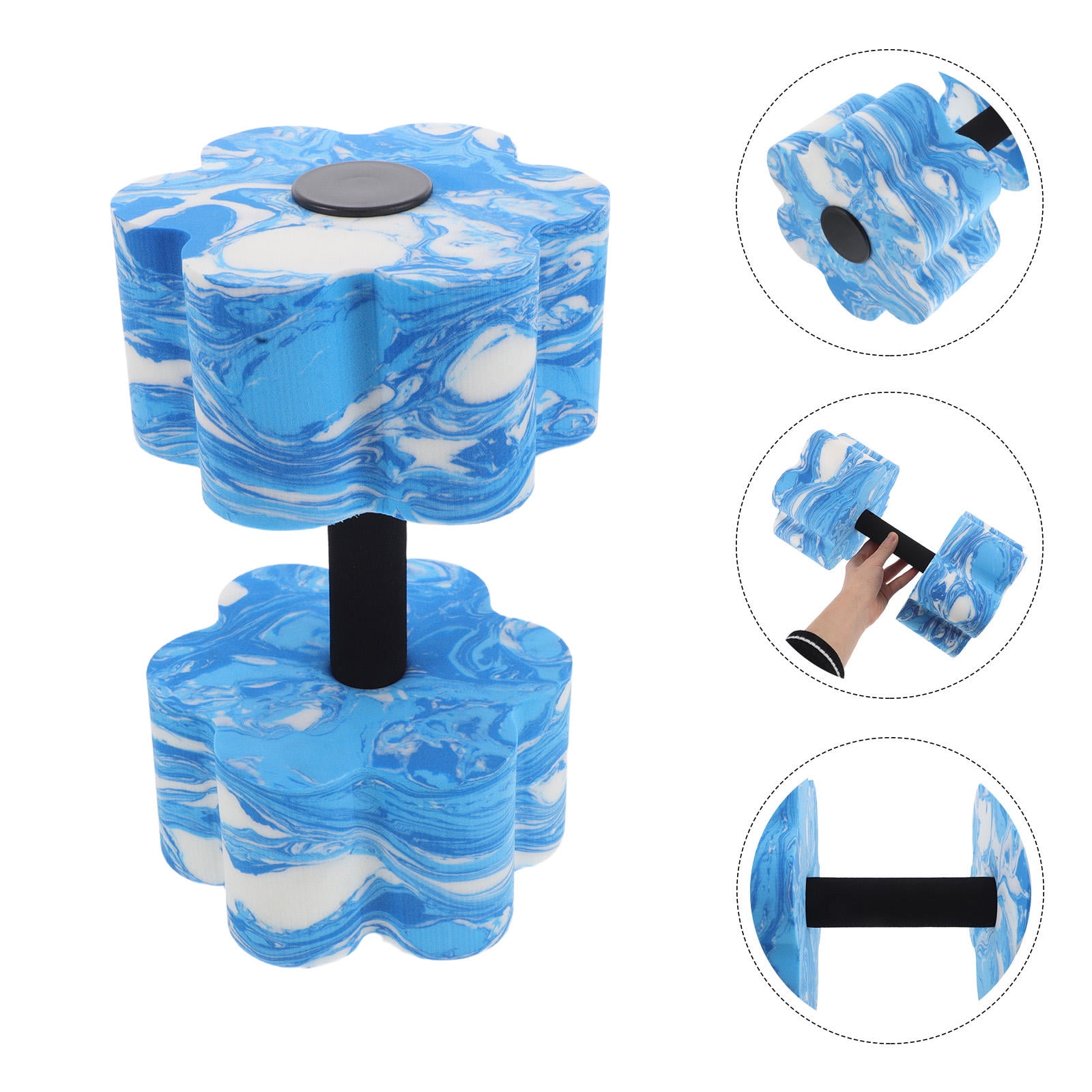 GAXIRE 2pcs Swim Weights for Pool Exercise EVA Sky-blue Sports Design ...