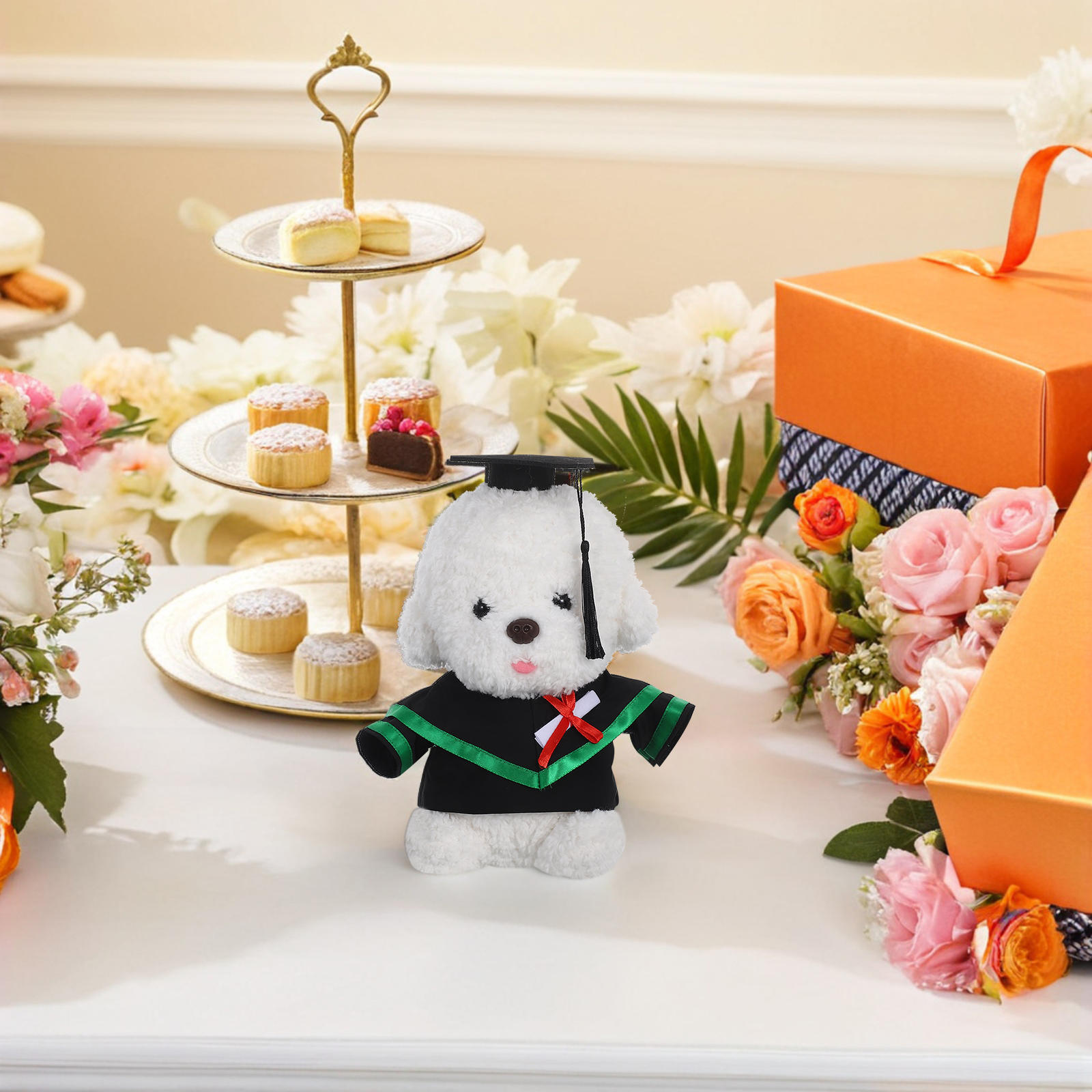 GAXIRE 3-Piece Graduation Bear Costume Set for Photo Shoots with ...
