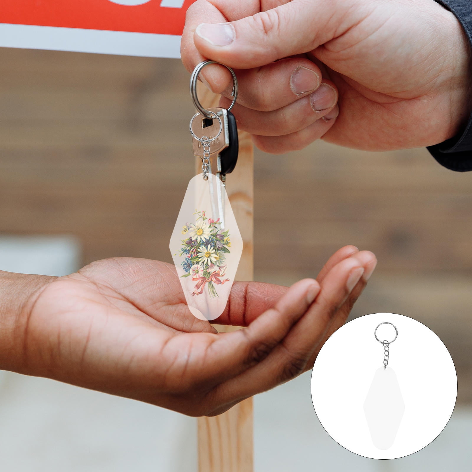 GAXIRE Key Identifiers Keychain Set, 30 Assorted Color Acrylic Tags for ...