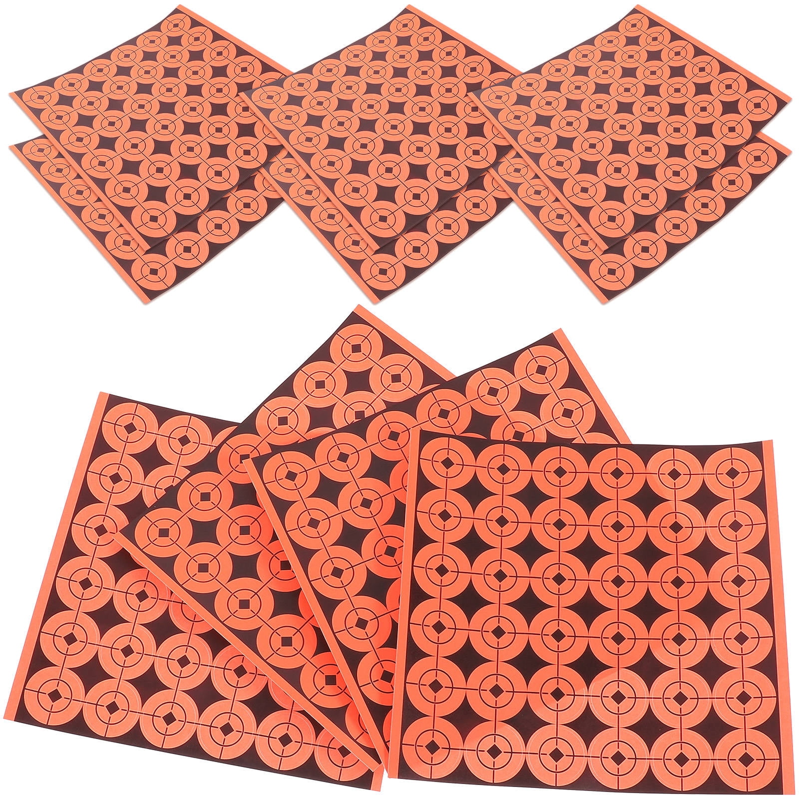 GAXIRE 360Pcs Orange Paper Square Shooting Targets Pasters for Self ...