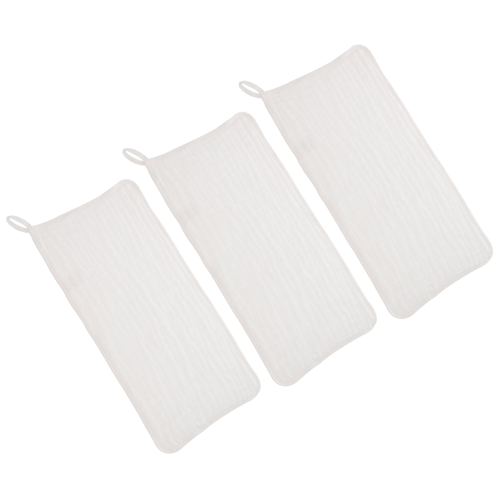 GAXIRE 3Pack Cotton Burp Cloth White for Babies and Mothers Absorption ...