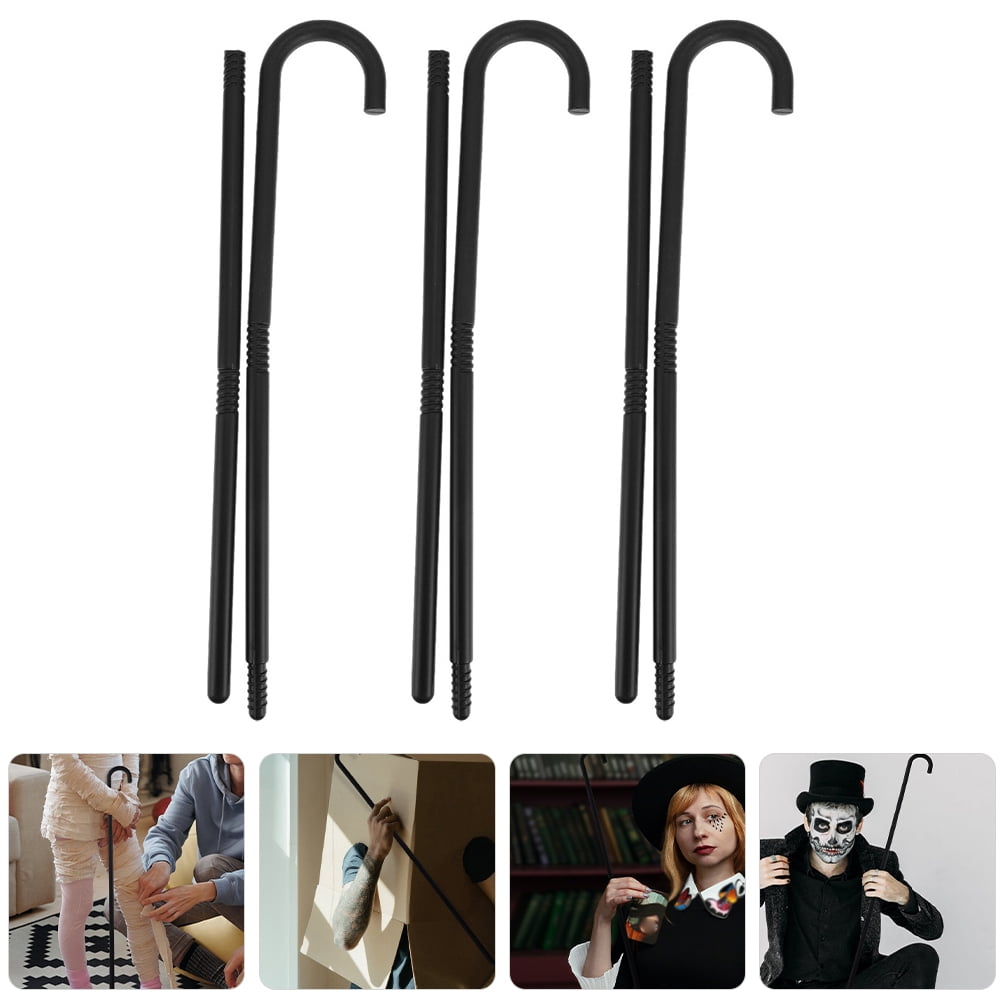 GAXIRE 3Pcs Classic Style Cane Prop for Cosplayers and Magician Tricks ...