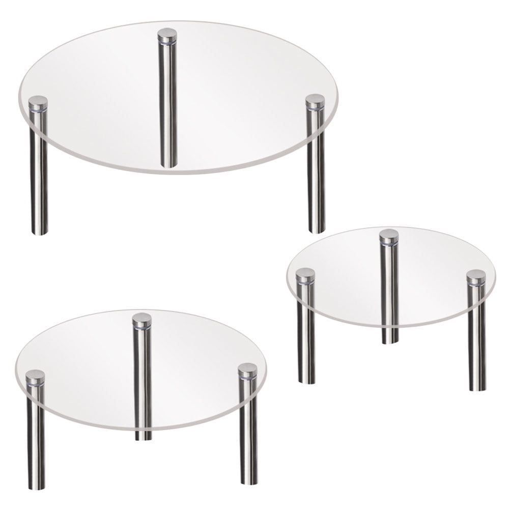 GAXIRE 3Pcs Clear Acrylic Cupcake Stand Cake Holder for Party Events ...
