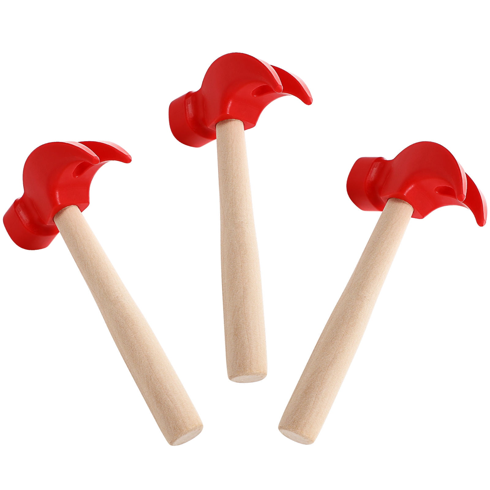 GAXIRE Wooden Hammer Toys Red Kids Kids Hammer Set 3Pack 6.5X3.1X1.0In ...