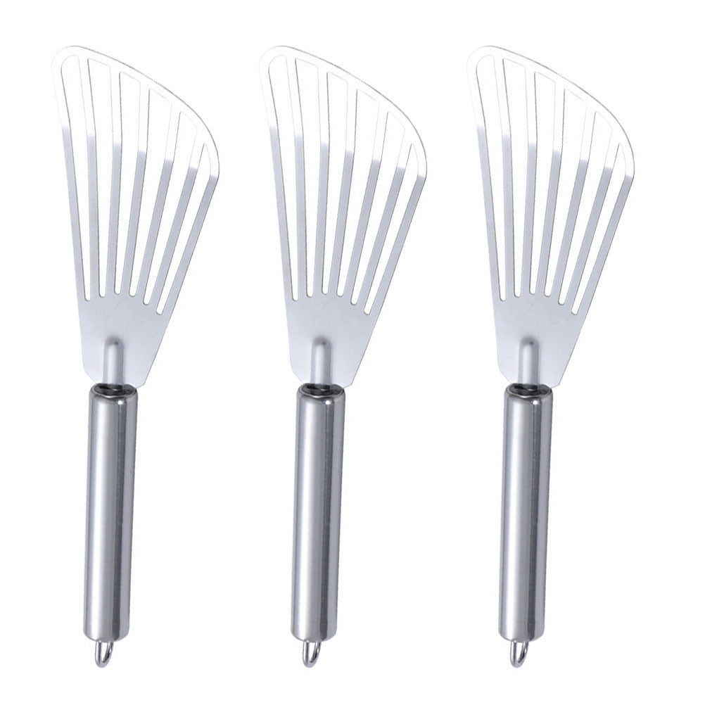 GAXIRE 3-Piece Stainless Steel Kitchen Food Spatula Set Flat Turner ...