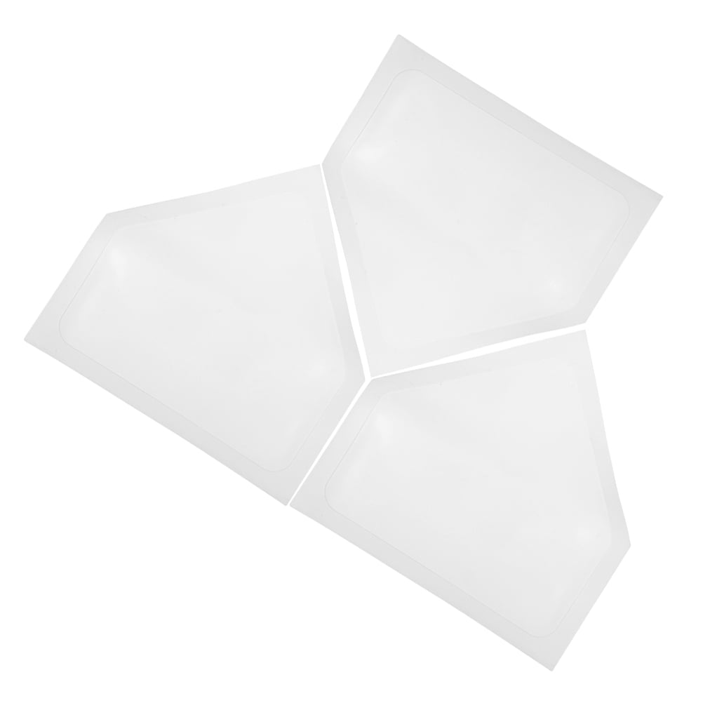 GAXIRE 3-Pack Sports Spot Markers Triangular Design White TPE for ...