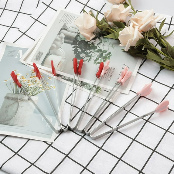 GAXIRE 3pcs Sugar Tongs Kitchen Clamps for Ice Cubes Desserts Pastries ...