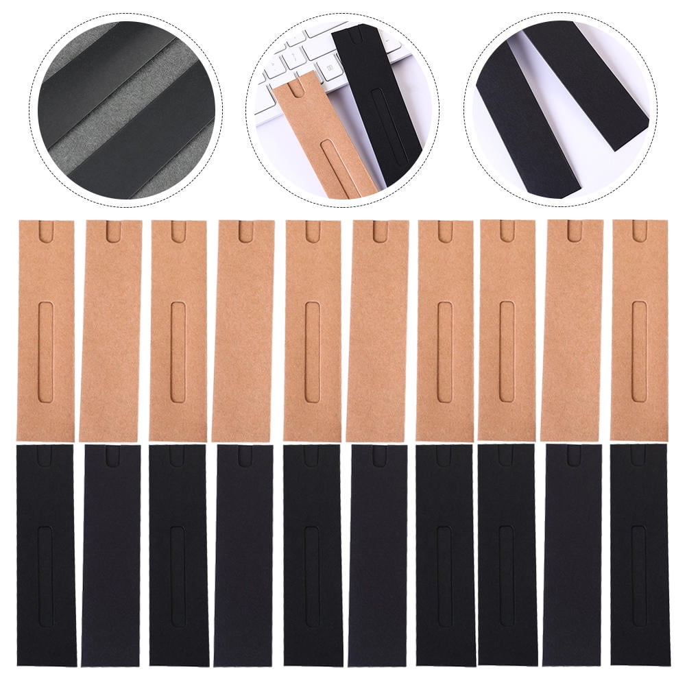 GAXIRE 40Pcs Paper Tubes Black Rectangular Windowed Design for ...