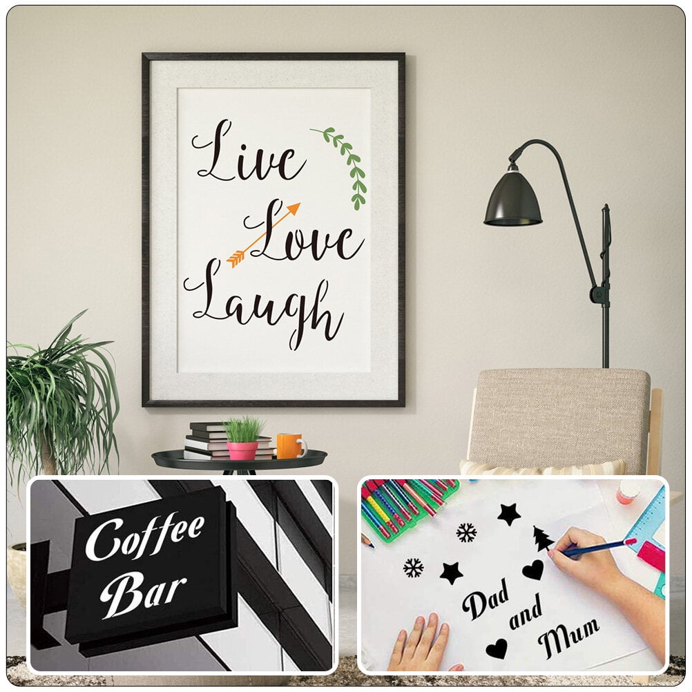 GAXIRE 45Pcs Alphabet Tracing Stencil Plastic Templates for Women Diy ...