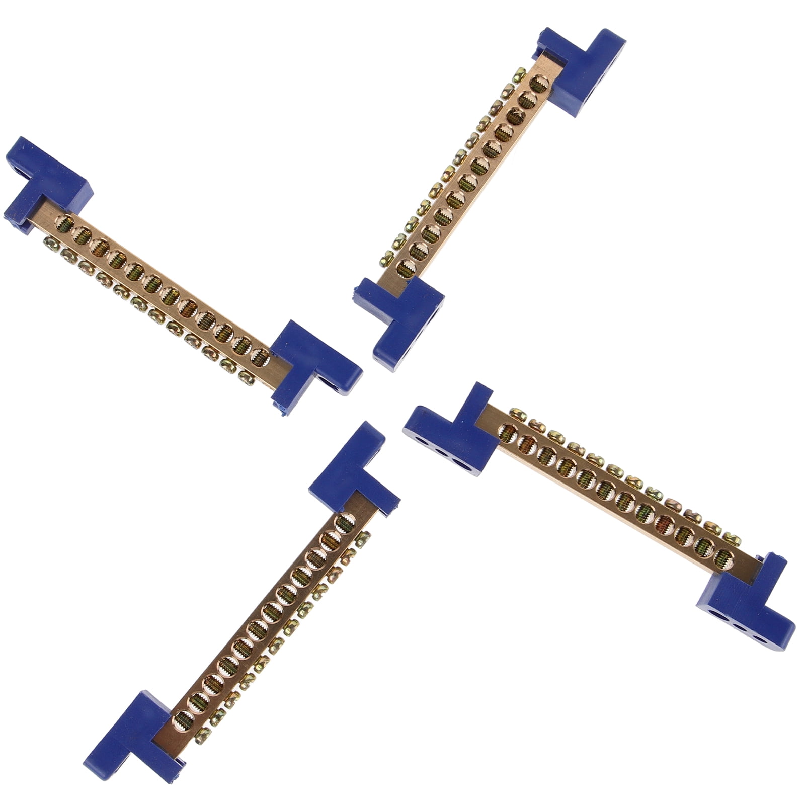 GAXIRE 4Pcs Blue Rectangular Terminal Block For DIY Enthusiasts ...