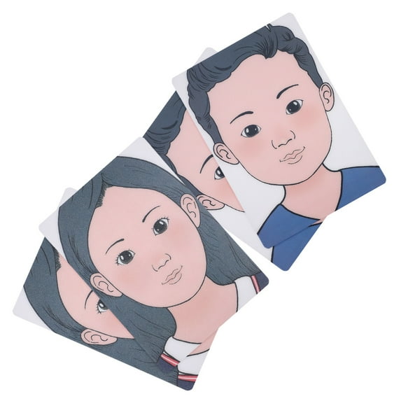 GAXIRE 4Pcs Makeup Practice Face Boards Portable A4 Size Reusable ...