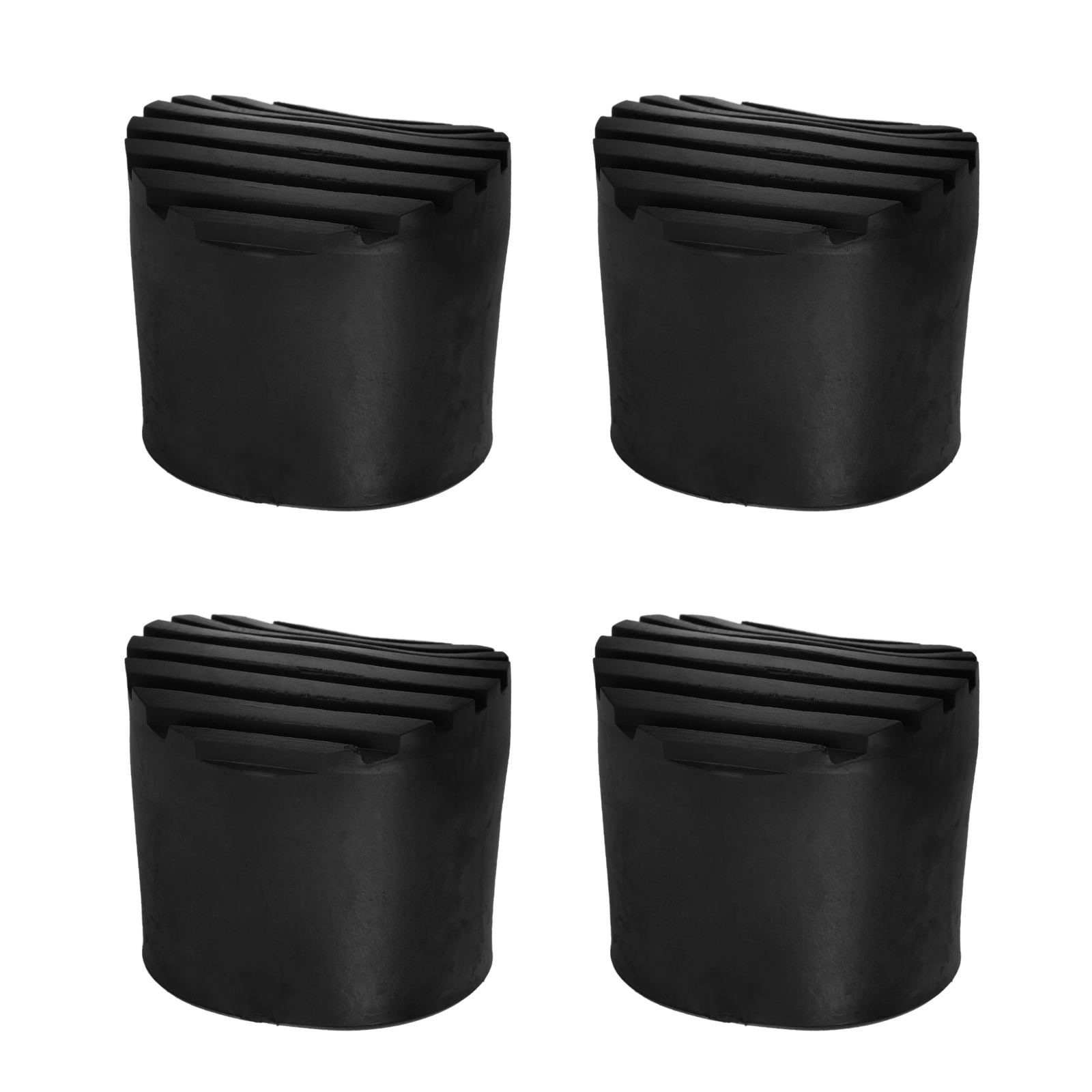 GAXIRE 4Pcs Round Black Rubber Ladder Feet Pads for Non Skid ...