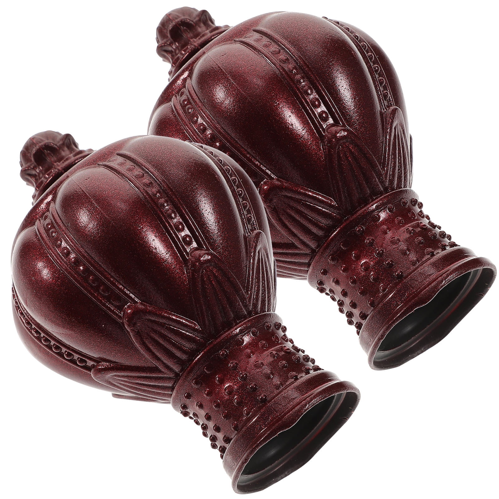 GAXIRE 4Set Closet Rod End Caps Aluminium Alloy for Room Decoration in ...