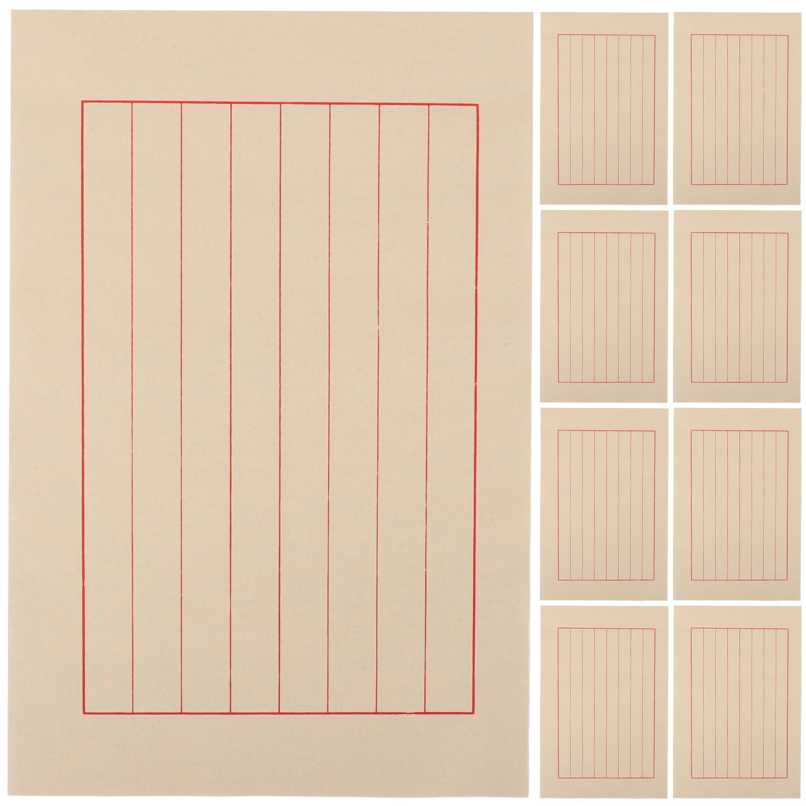 GAXIRE 50 Sheets Calligraphy Paper for Practice Light Yellow 11.4x7 ...