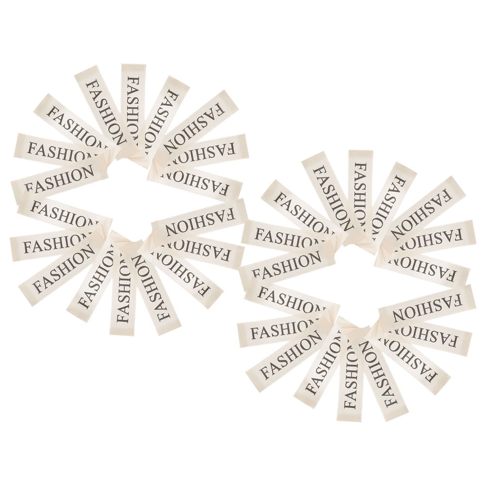 GAXIRE 50Pcs Embroidered Label for Clothing Garment in Multi Color for ...