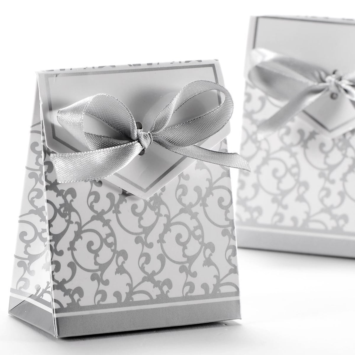 GAXIRE 50Pcs Wedding Favor Sugar Chocolate Boxes With Ribbon For Bridal ...