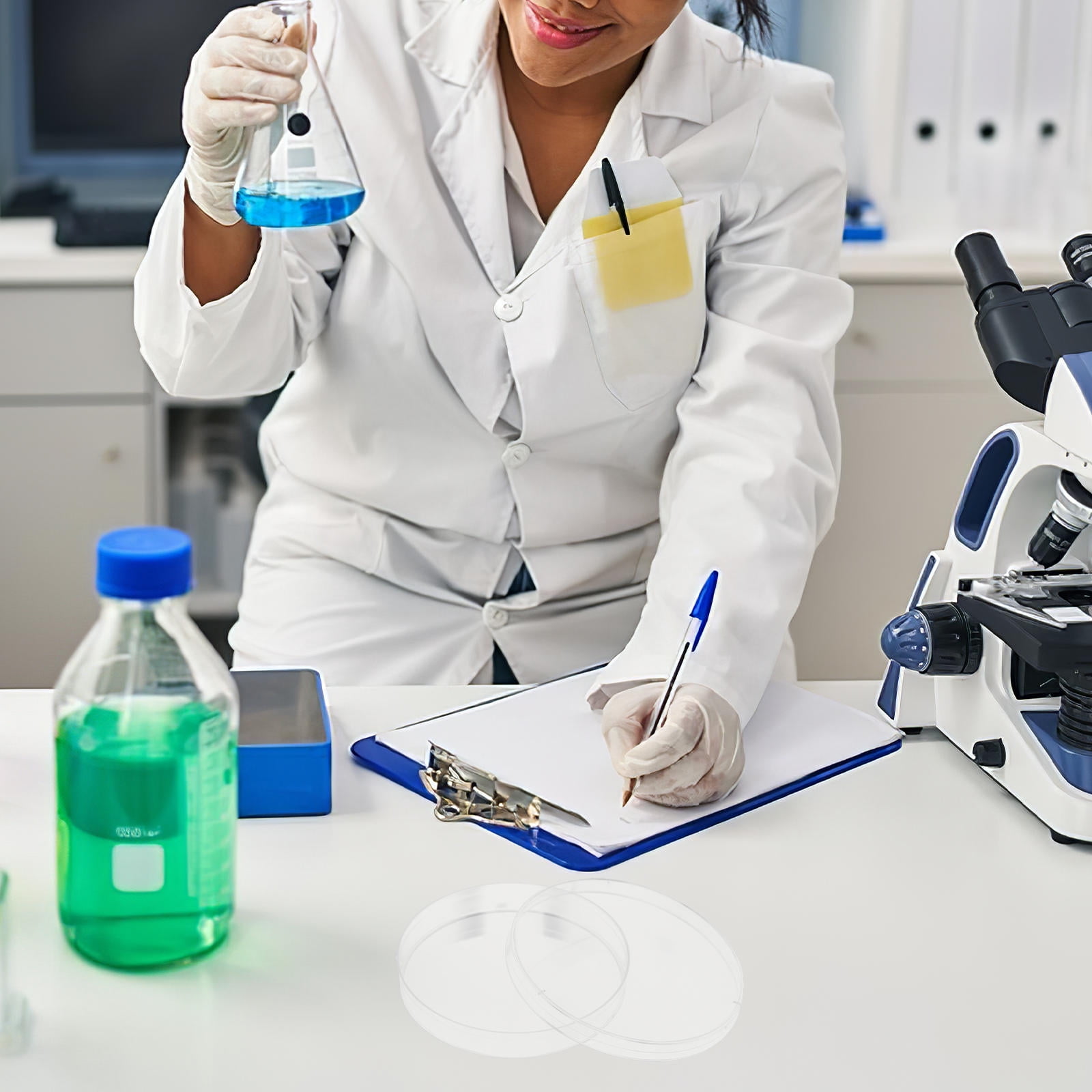 GAXIRE 54Pack Plastic Petri Dishes with Lids Essential for Students ...