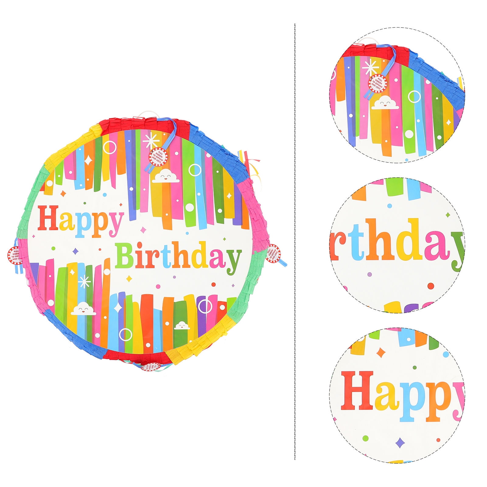 GAXIRE 5Pack Party Pinata Toy Folding Multi-Colored Paper Birthday ...