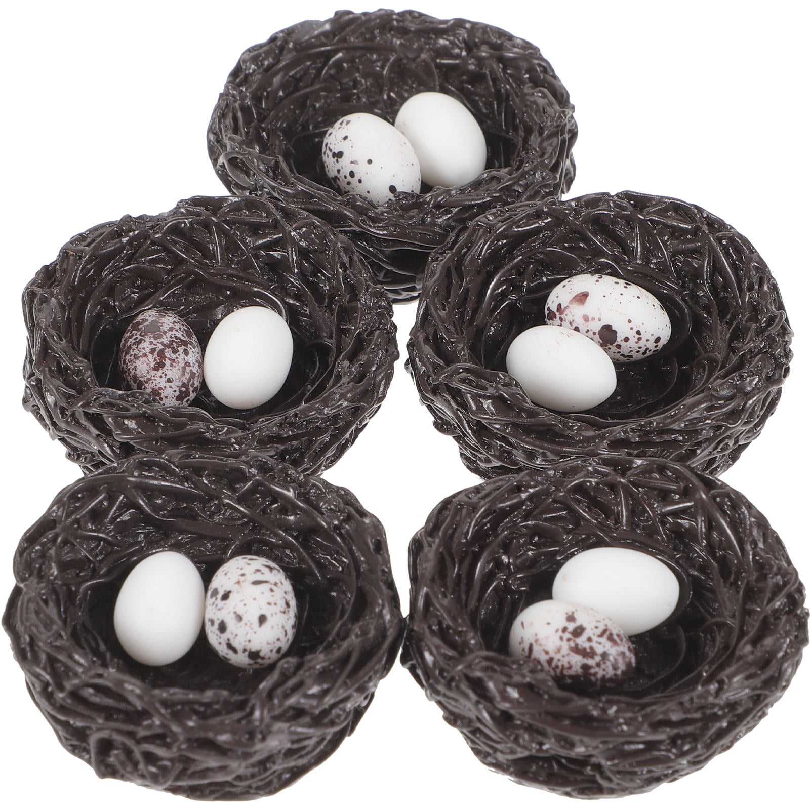 GAXIRE 5Pcs Artificial Bird Nests for Garden and Balcony with Realistic ...