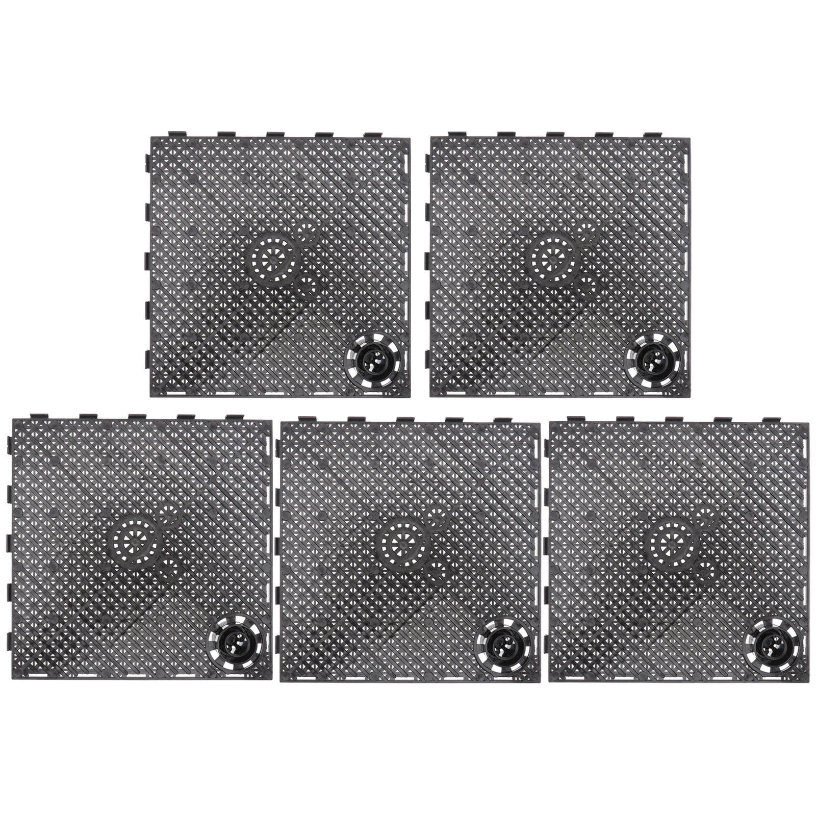 GAXIRE 5Pcs Black Plastic Aquarium Plates for Fish Tank Setup and ...