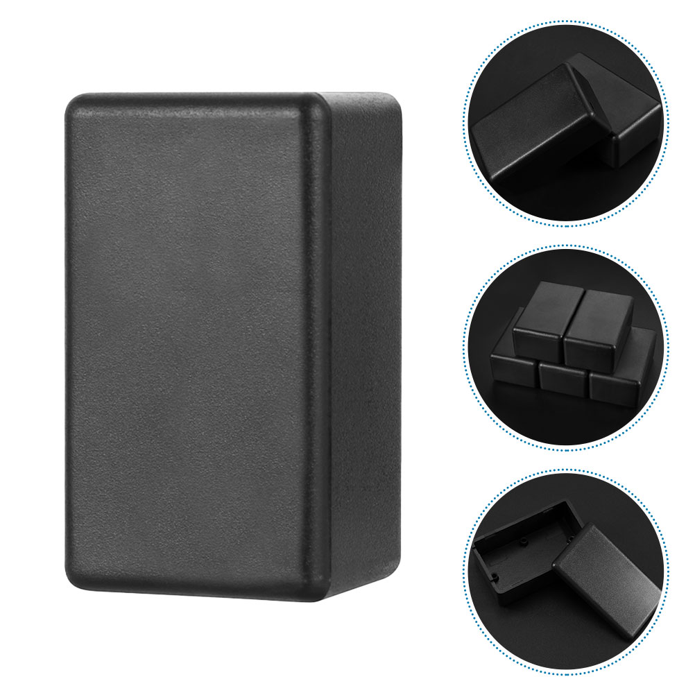GAXIRE Plastic Electrical Box Connection Box Black Waterproof 5Pack ...