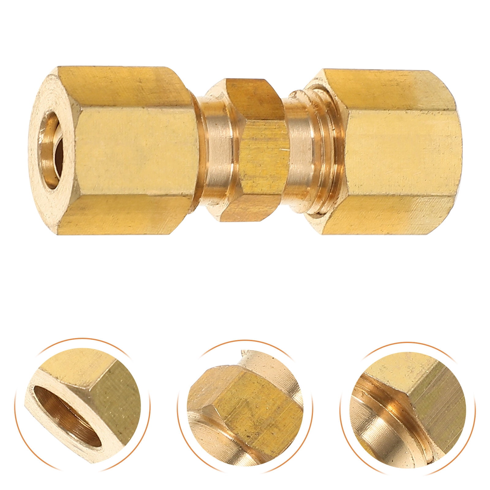 GAXIRE 5pcs Quick Couplings for Water Pipes Copper Golden Stability ...