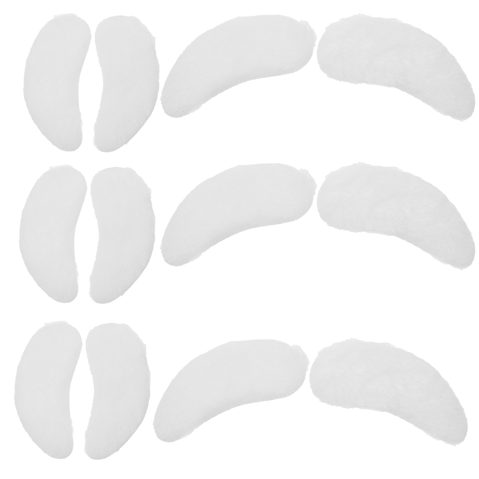 GAXIRE 6 Pairs White Fake Eyebrows Self Adhesive for Eyebrow Prop and ...