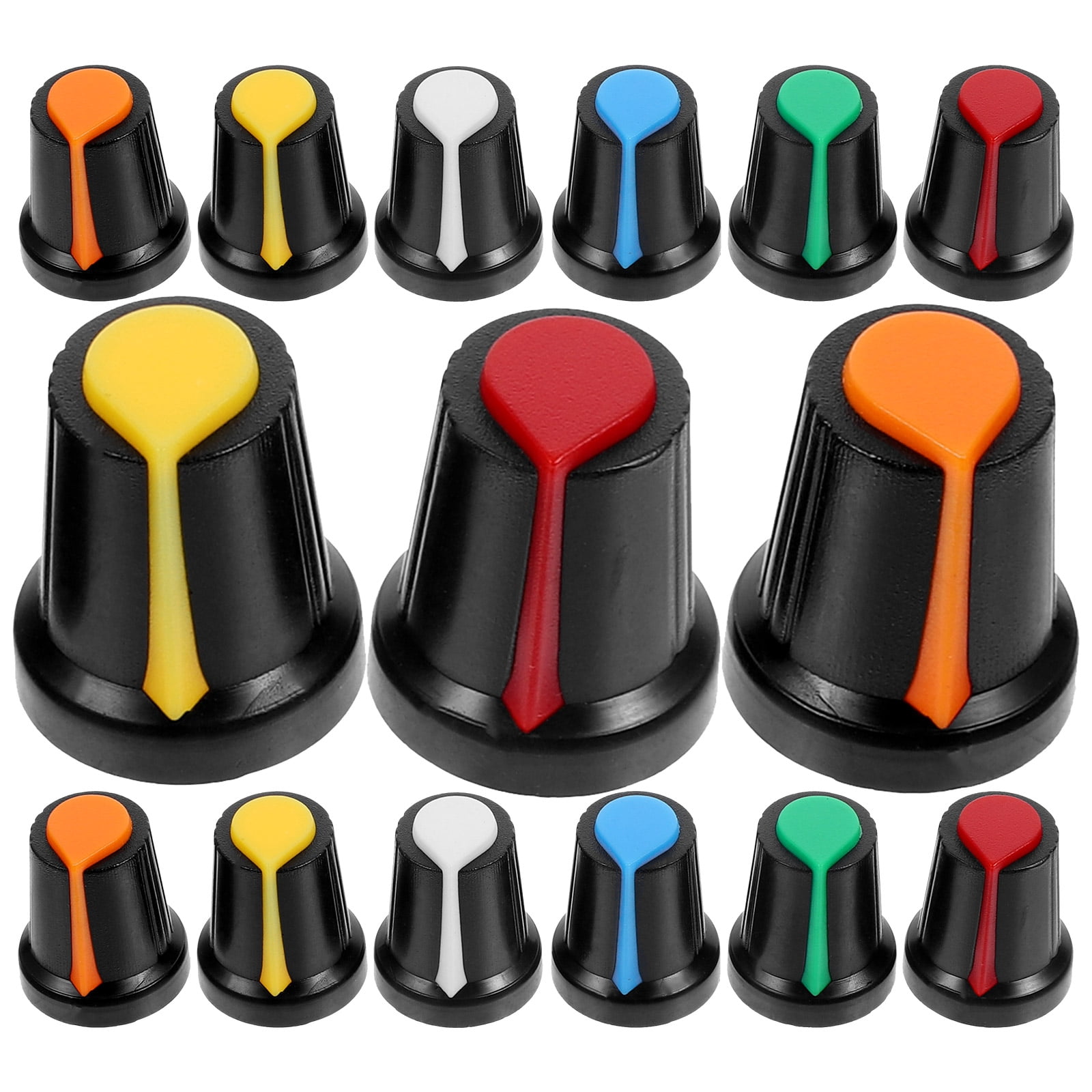 GAXIRE 60Pcs Heart Shaped Plastic Volume Control Knob Caps for Electric ...