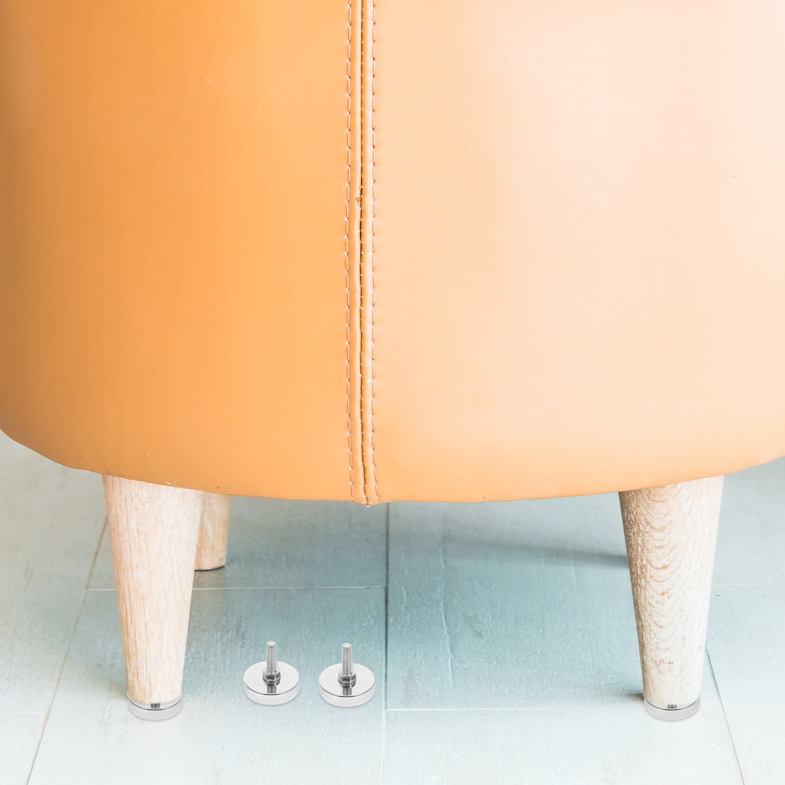 GAXIRE 6PCS Adjustable Furniture Levelers for Wood Table Legs, Iron ...