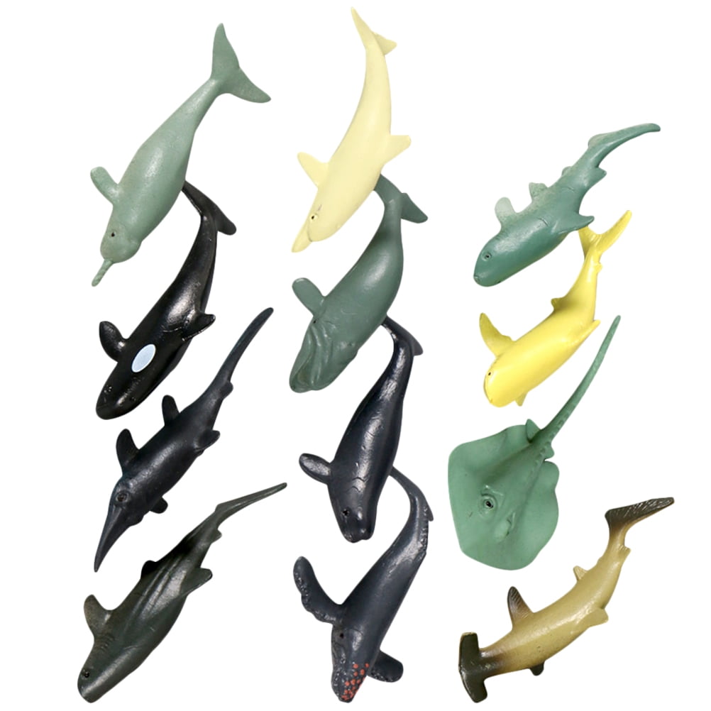 GAXIRE 6Pack Marine Animal Models Realistic Style Sea Creatures Toys ...