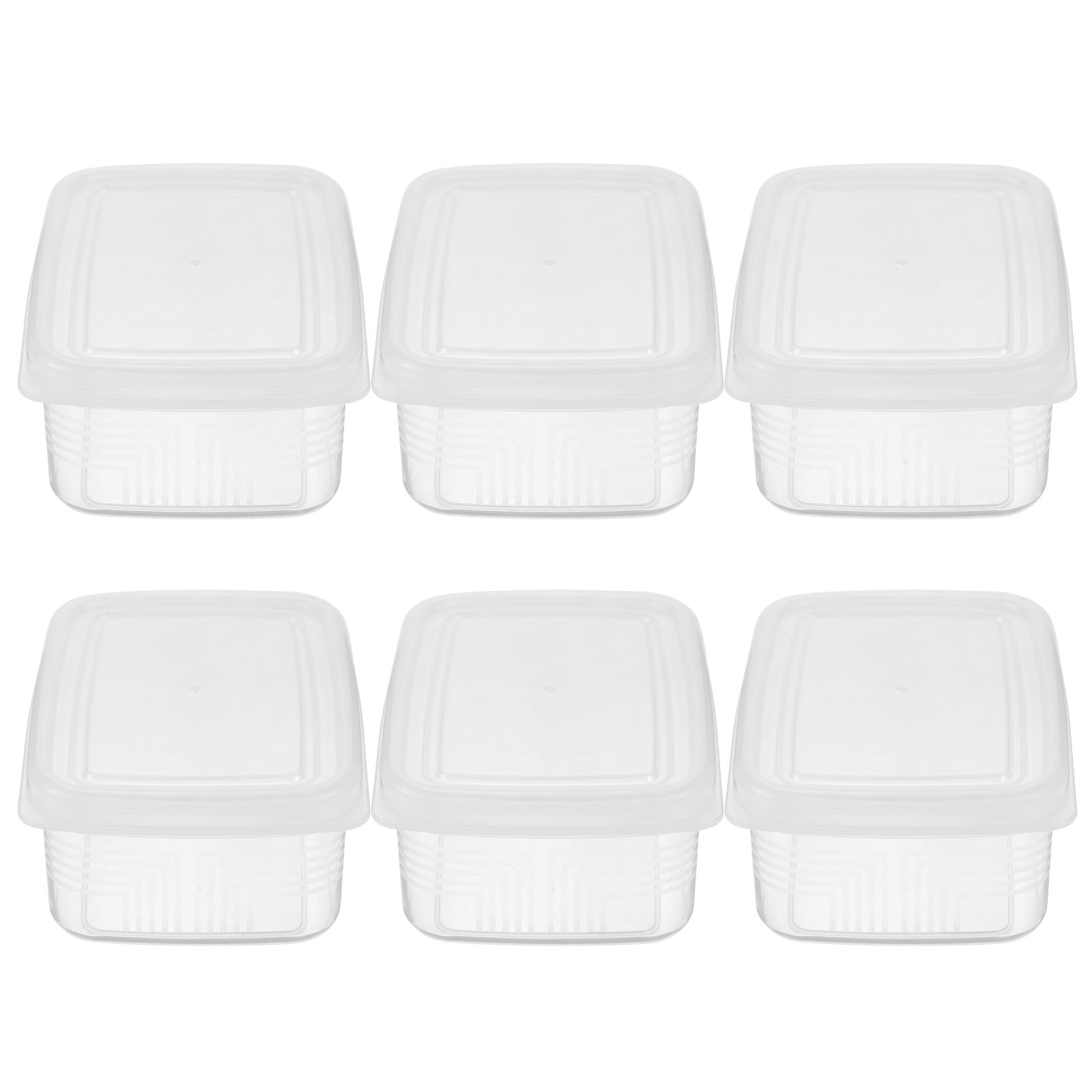 GAXIRE Food Storage Container PP 6Pcs for Stackable 4.3X3.1X1.8In ...
